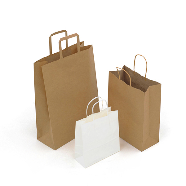 Tape & Twist Handle Paper Carrier Bags | Kraft Paper Bags | Kite Packaging