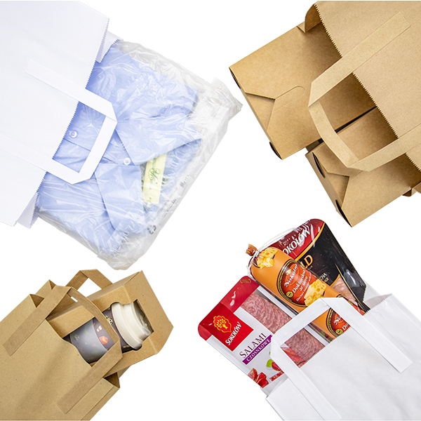 Tape & Twist Handle Paper Carrier Bags | Kraft Paper Bags | Kite Packaging