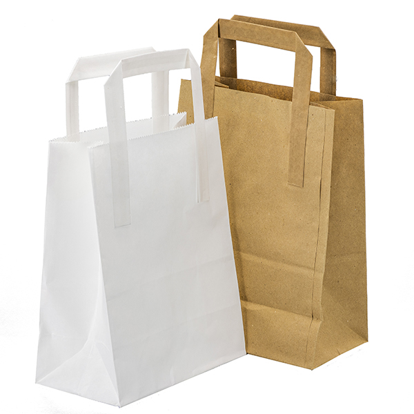 Tape & Twist Handle Paper Carrier Bags | Kraft Paper Bags | Kite Packaging